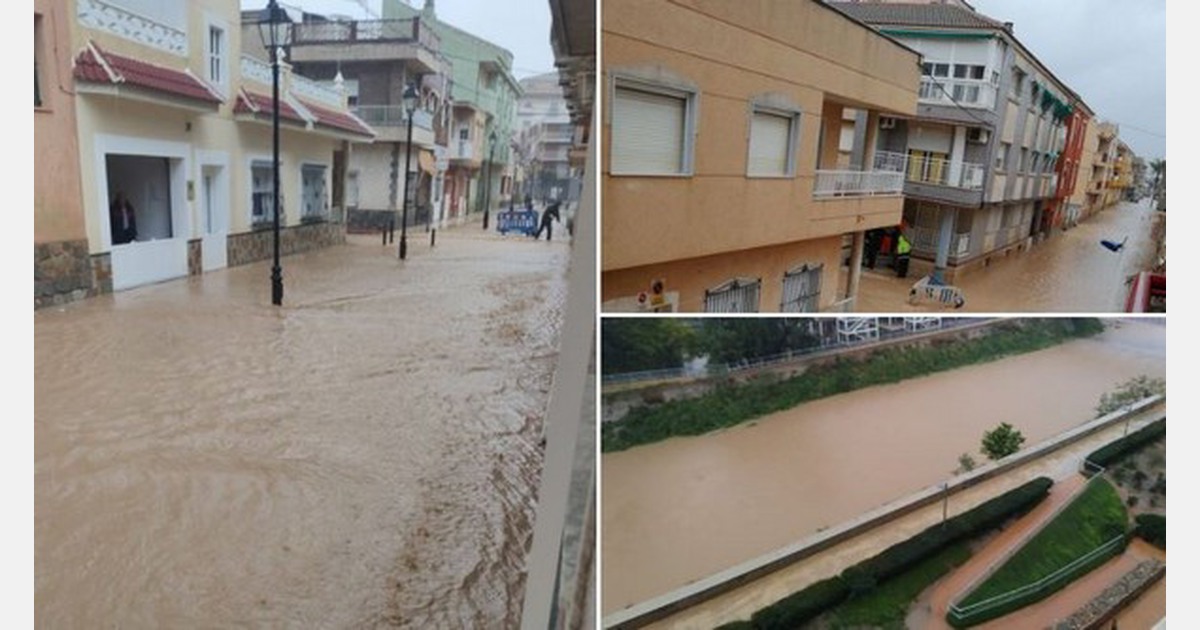 Floods in Murcia, lots of rain in Alicante, and snow on the Canary Islands