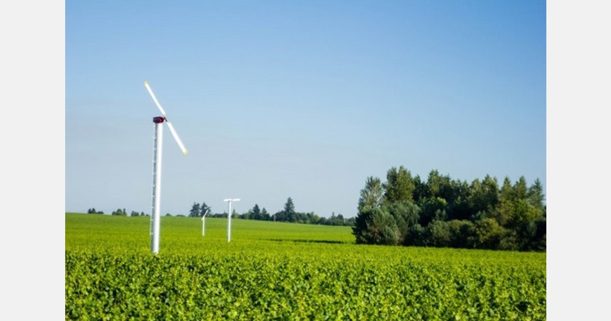 "One wind machine protects around 7 hectares against night frost"