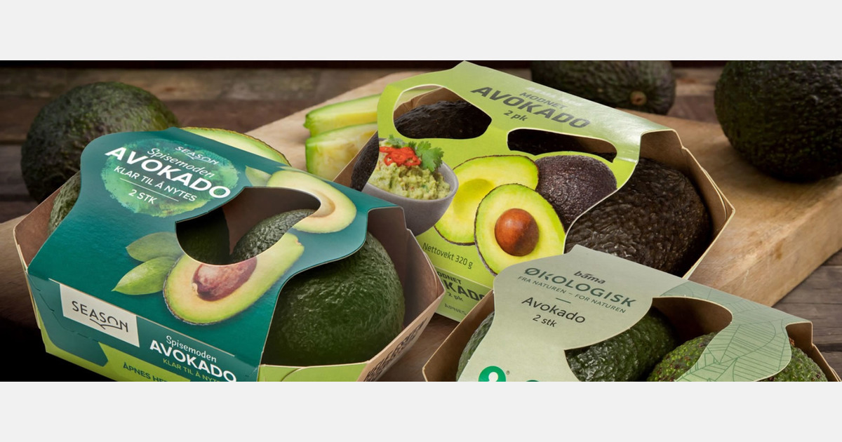 Norwegian Bama introduces plastic free avocado packaging