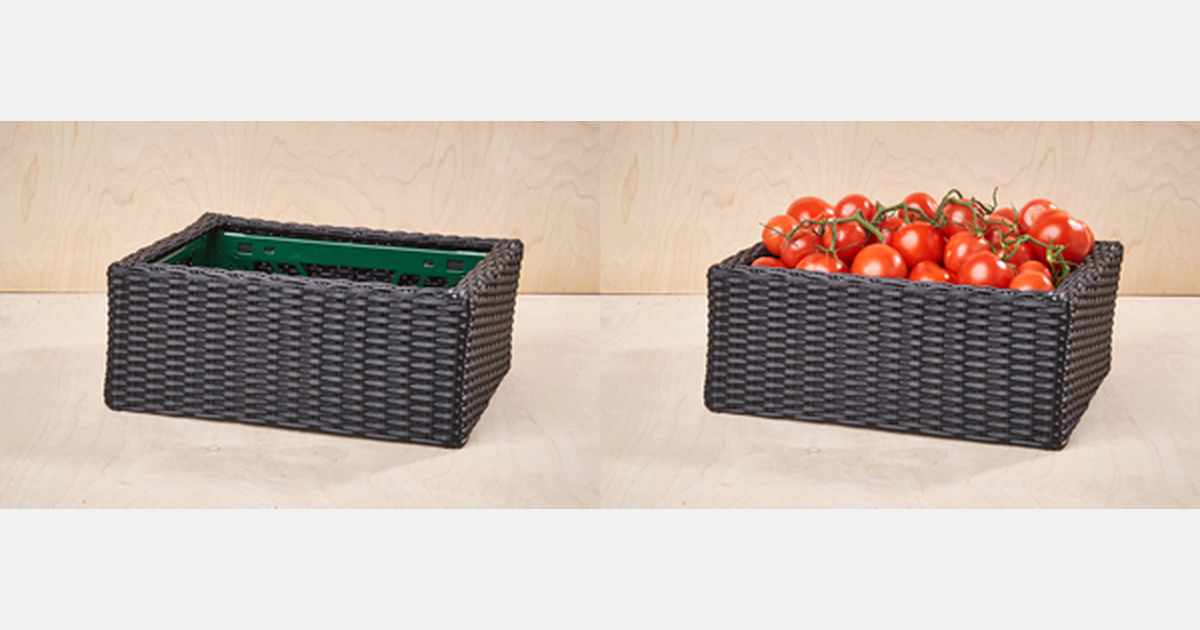 "Folding basket for EPS crates with woven look shines new light on ...