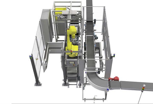 More efficient repackaging of small packaging with one machine