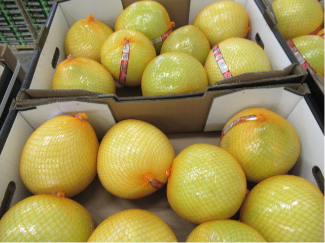 "Receiving the first Chinese pomelos is quite special"