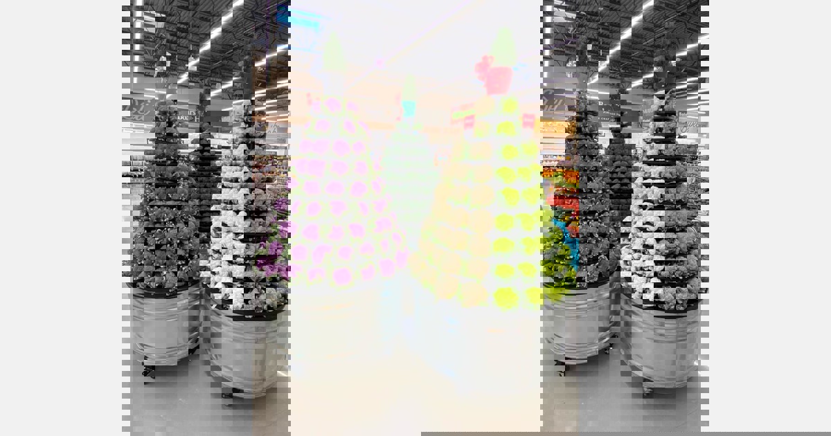 Beautiful fruit and vegetable displays