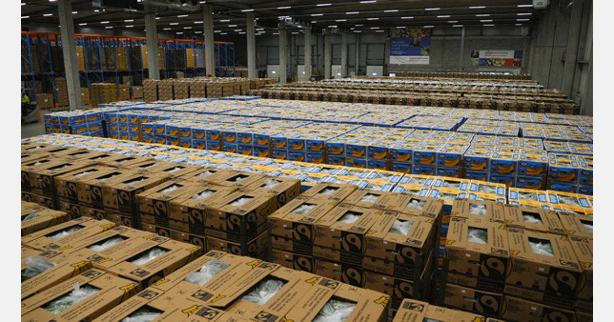 Quick as a flash - 54 boxes of bananas become 48 boxes per pallet