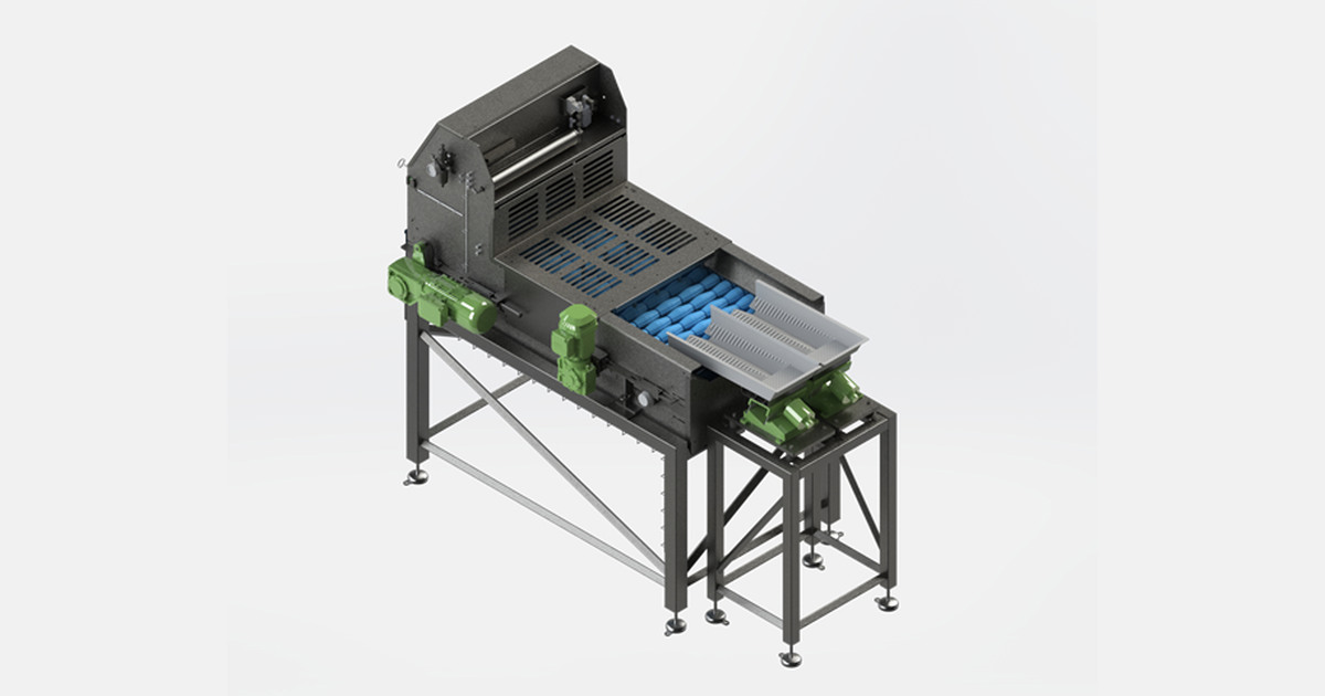 Presentation of updated potato parting machine at Interpom