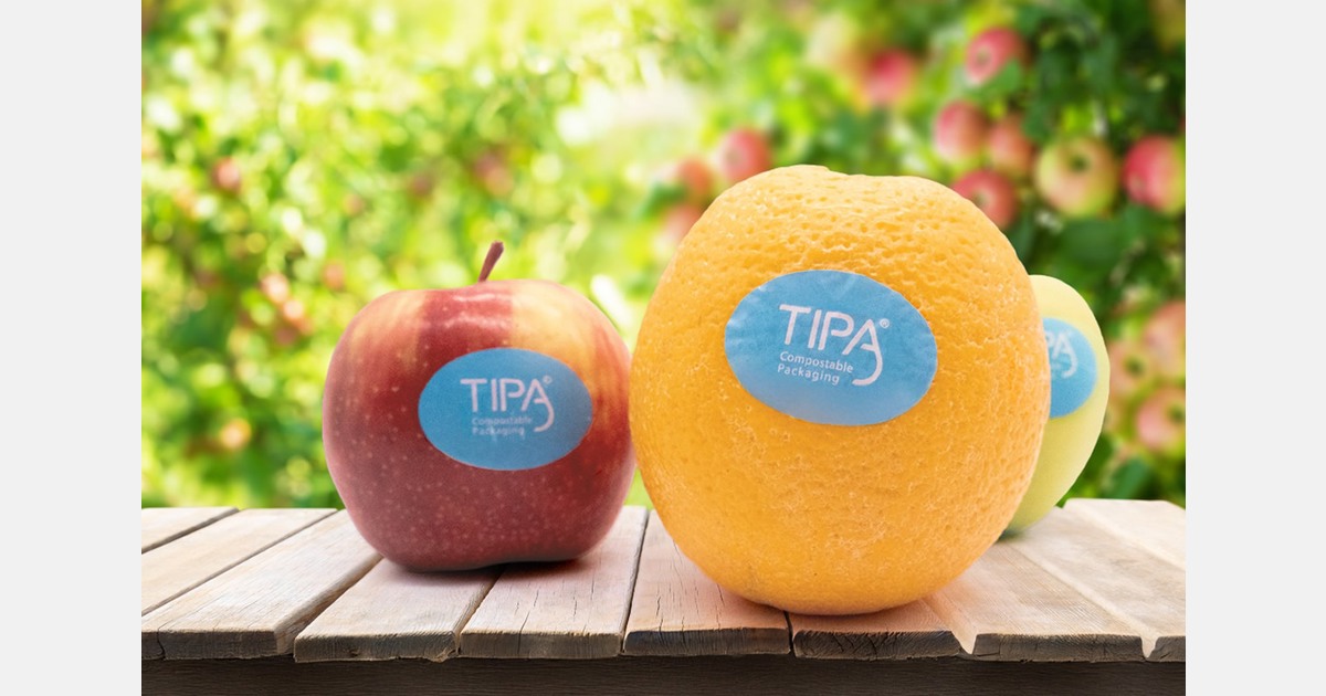 TIPA launches compostable produce labels in Europe