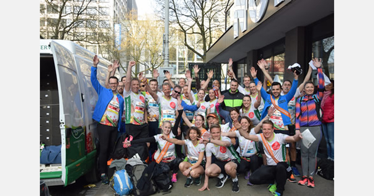 Employees and growers from The Greenery run Rotterdam Marathon