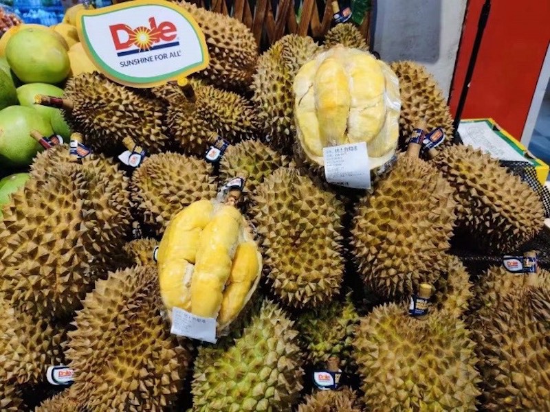 Dole China launches new season Philippine Golden Puyat durian