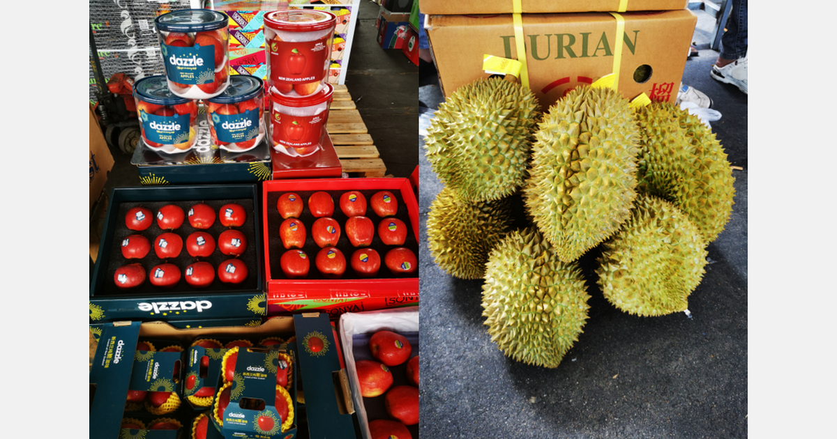 Durian prices continue their downward trend, while apples are now ...