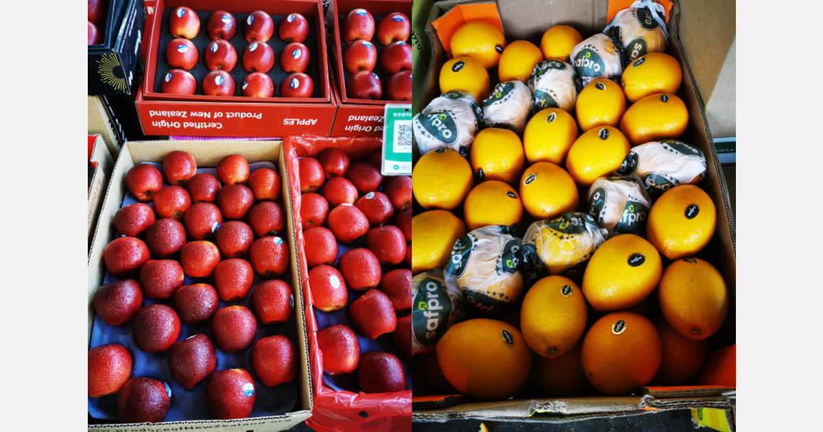 Imported citrus and apple prices rise, while mid-size blueberries sell ...