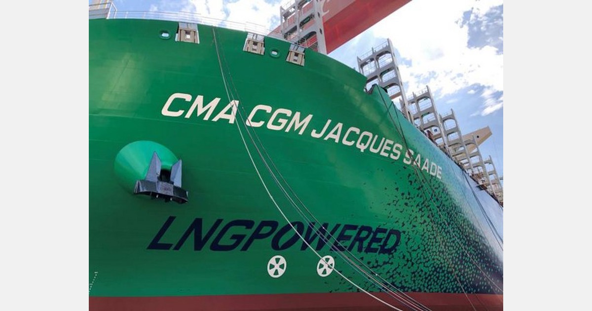 First 23,000 TEU container vessel in the world to be powered by ...