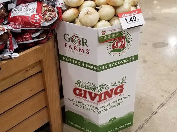First annual philanthropic promotion a success for onion grower