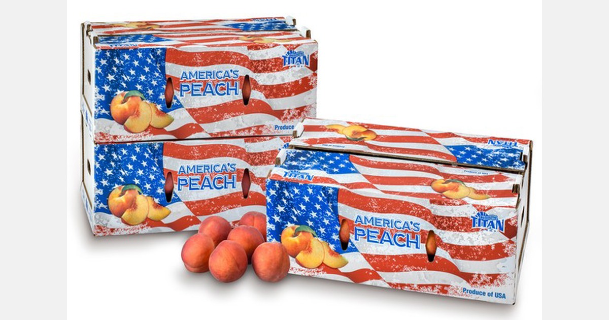 Grower brings back patriotic-themed peach boxes