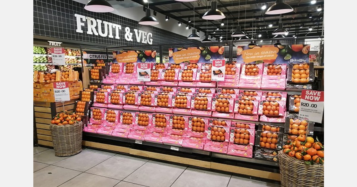 South African retailer's citrus display wows customers
