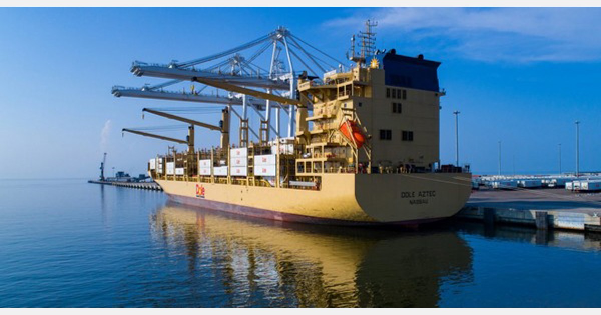 Port of Gulfport welcomes Dole's newest container vessels