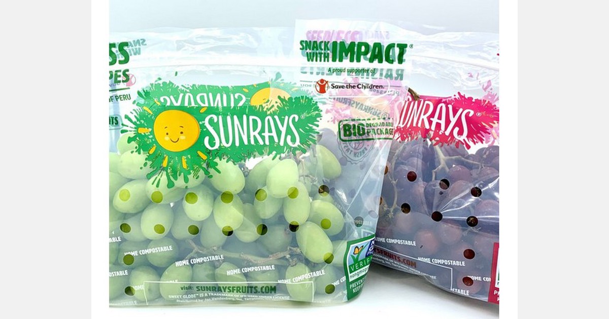 Produce importer launches home compostable grape bag