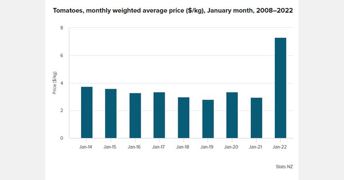 Highest monthly food price increase in five years