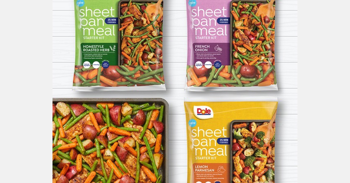 New Dole Meal Kit line taps into at-home culinary trend of sheet pan ...