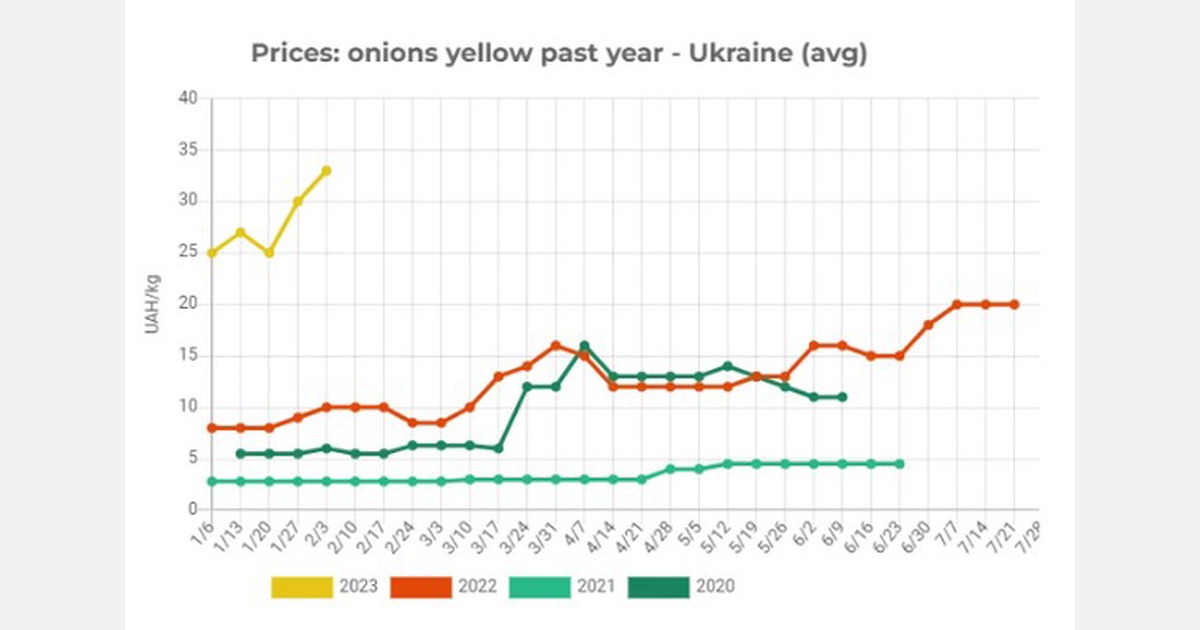 Onion prices in Ukraine hit an all-time record in the history of ...