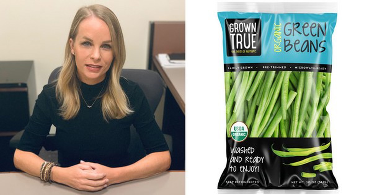 Organic and fresh-cut vegetables on display