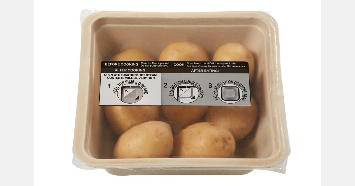 New sustainable fiber tray for potatoes introduced