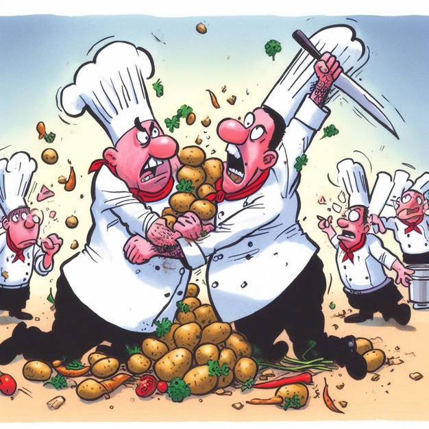 Chefs start potato fight