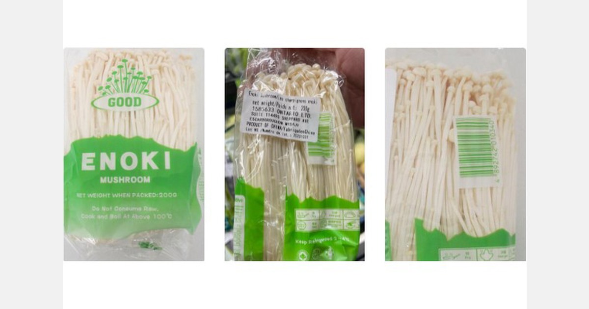 'Good' brand of Enoki mushrooms recalled due to listeria