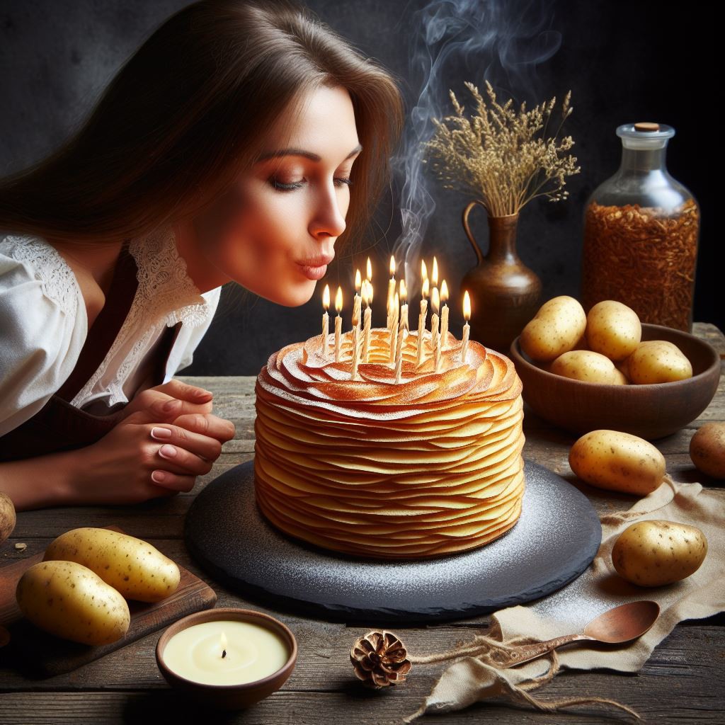 Viral Video: This multi-layered potato birthday cake is every potato ...
