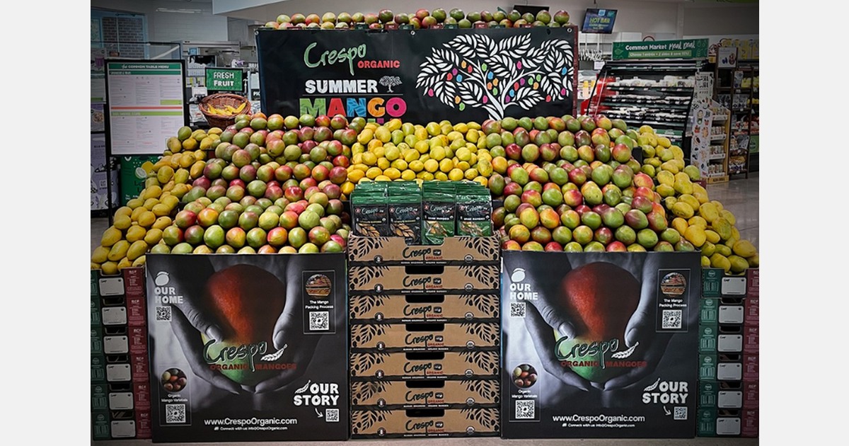 Focusing on vibrant mango displays