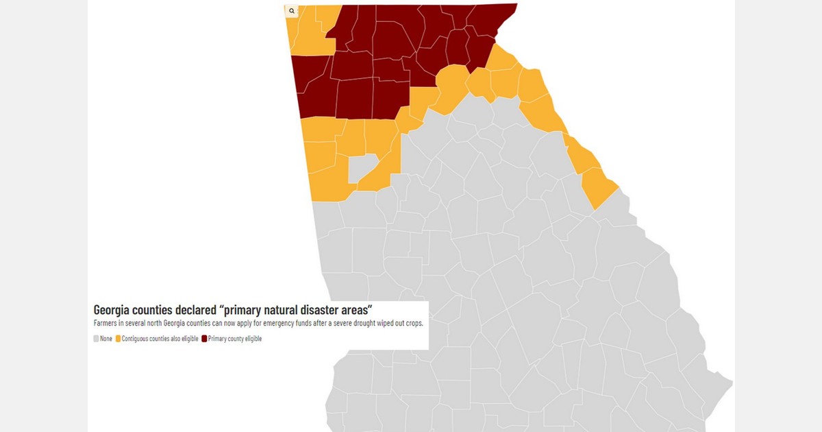 Several counties in Georgia declared natural disaster zones after ...