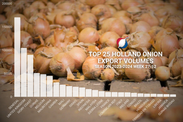 Holland Onions exports turnover up 49%, shatters 1 billion euros level in 2023
