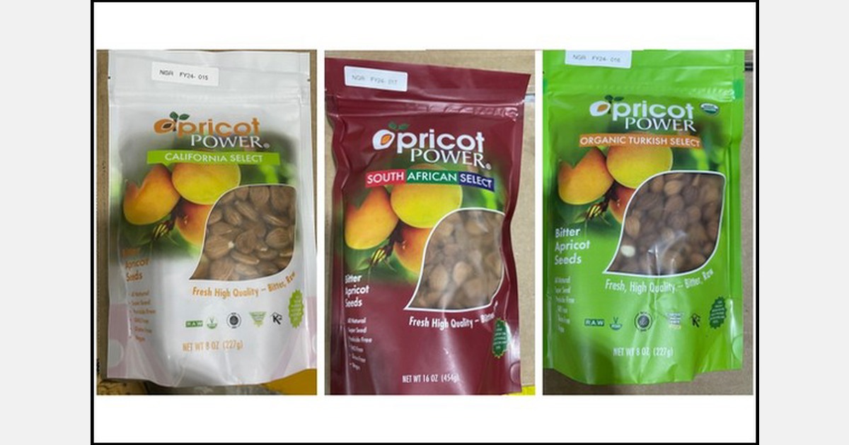 FDA issues warning about toxic amygdalin found in apricot seeds