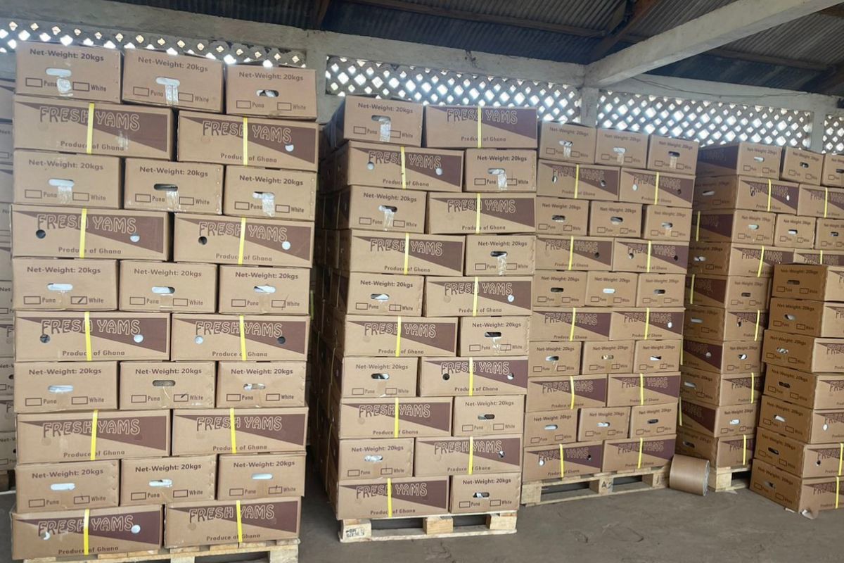 Fresh yams from Ghana now available