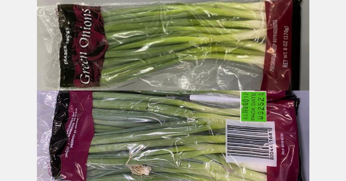 Church Brothers Farms recall green onions due to possible salmonella contamination