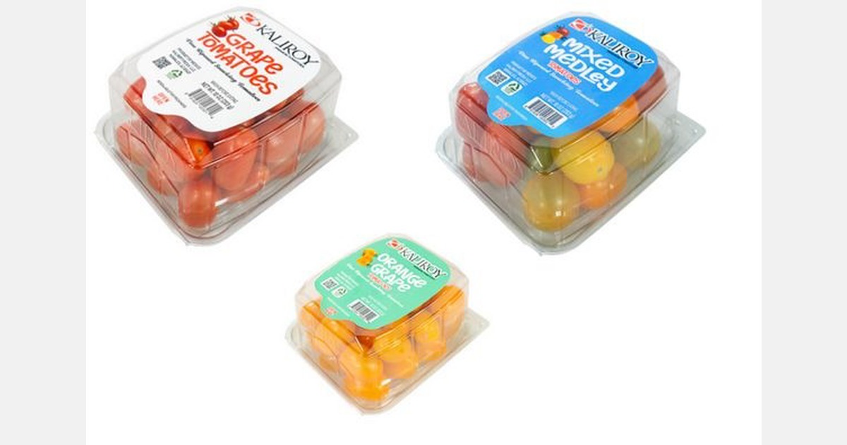 Peel back shaker snacking tomato clamshell launches