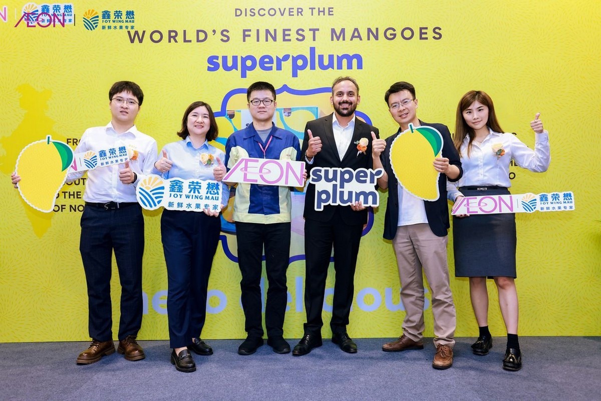 Indian mangoes launched in China at the AEON Huizhou shopping center