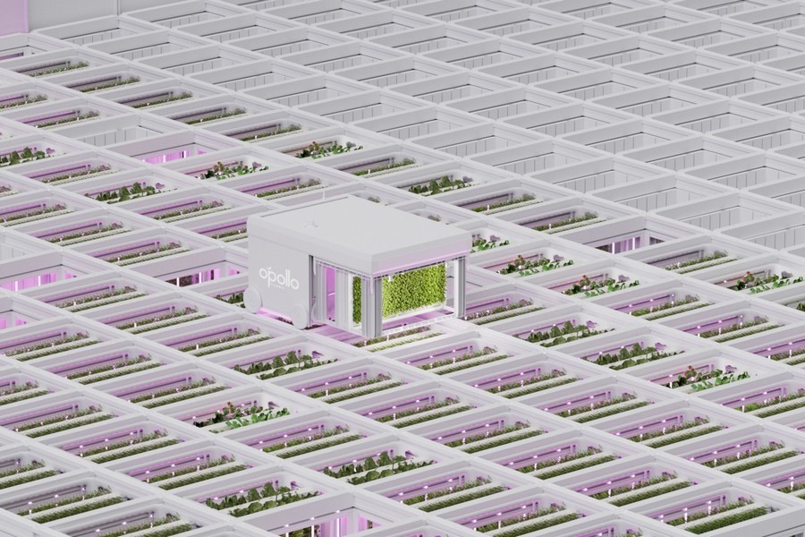 Robotic vertical farm using automated cubic storage unveiled