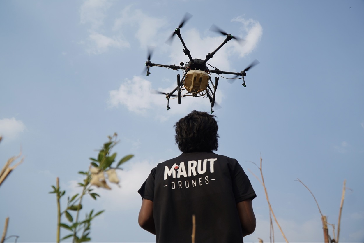 “Drones support Indian farmers with efficient crop management”