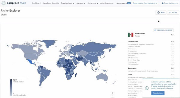Detailed and clear risk analysis and management with Agriplace software