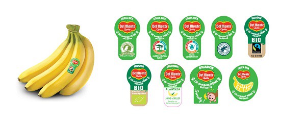 Del Monte France switches to compostable banana stickers