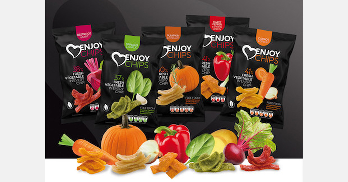 Functional snacks featuring vegetables - chips become healthy