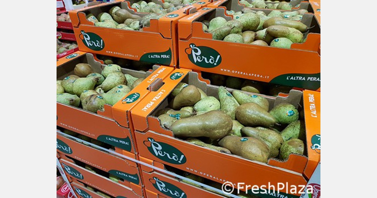 New packaging to promote imperfect pears