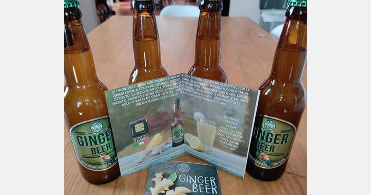 The first Ginger Beer made with Italian ginger