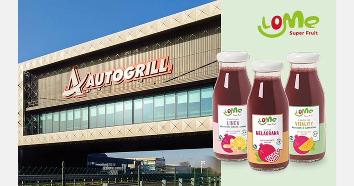 Lome Super Fruit now available in Autogrill service stations