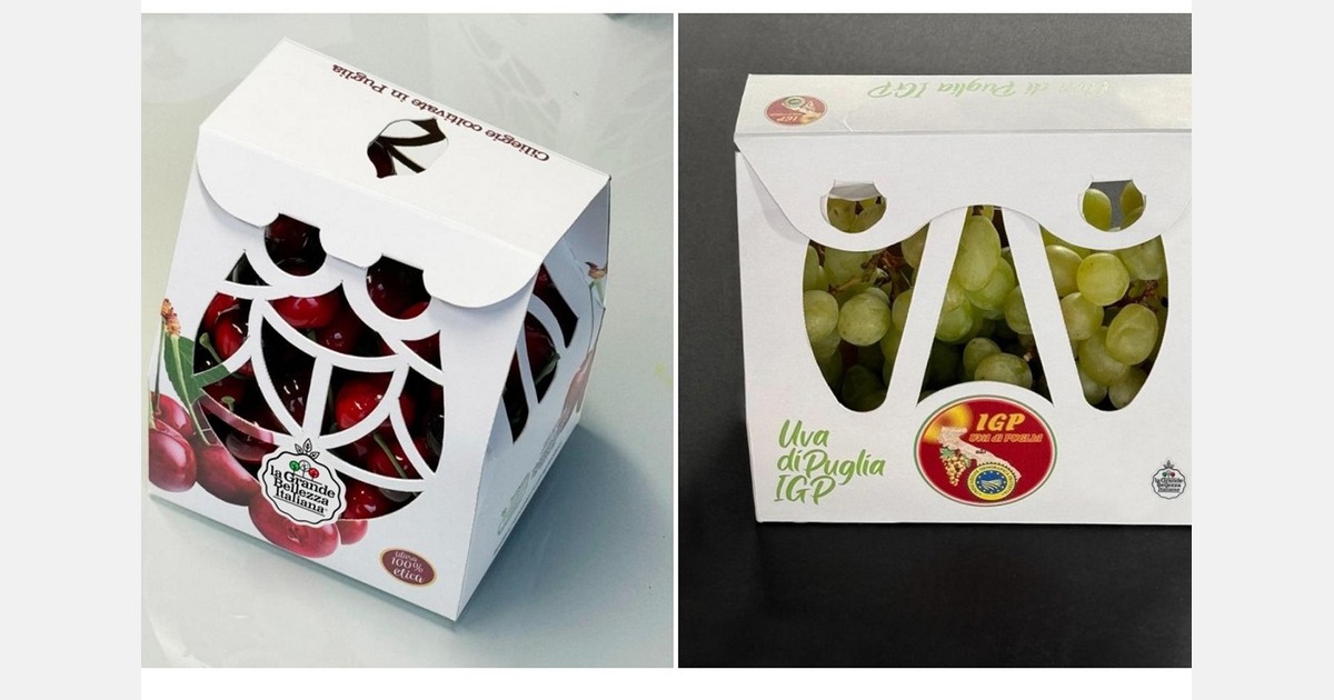 New cardboard packaging for fruit and vegetables with improved visibility