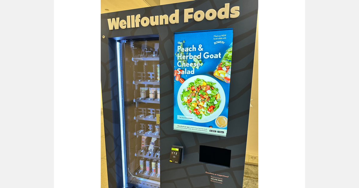 Vertically farmed salads now available in vending machines